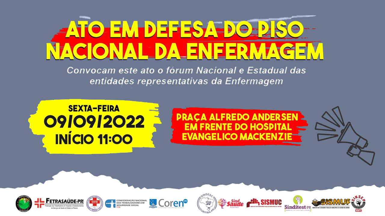 Ato Em Defesa Do Piso Nacional Da Enfermagem Sinditest